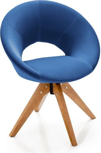 Slickblue Swivel Accent Chair with Oversized Upholstered Seat for Home ...