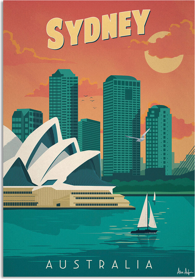 Sergeant Paper Alex Asfour Sydney Travel Poster-A3 - ShopStyle Artwork
