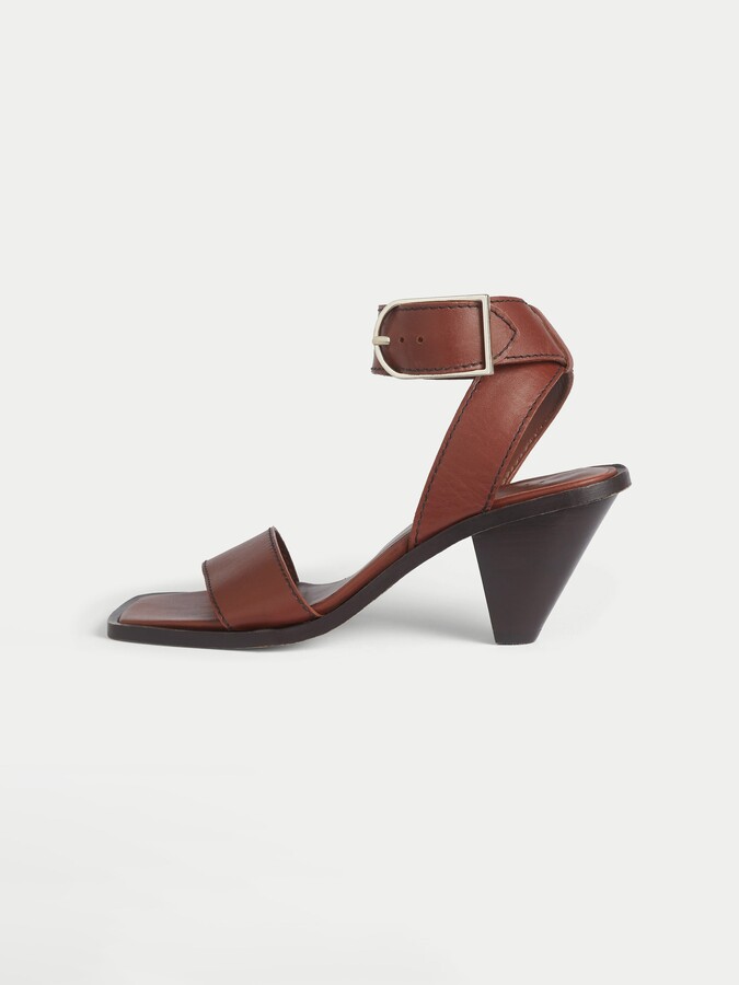 JigsawJigsaw Liska Leather Heeled Sandal - ShopStyle