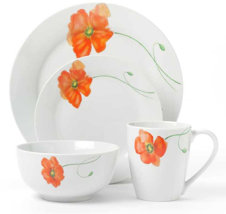 Corsica Poppy 16-pc. Dinnerware Set - ShopStyle Home & Living