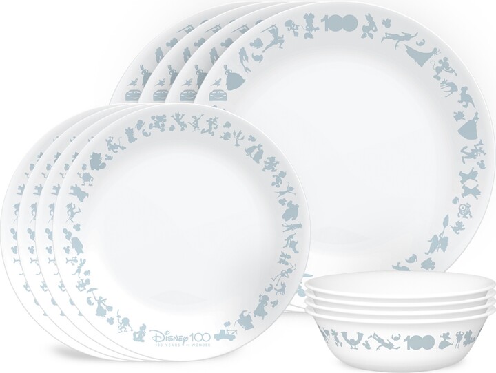 Corelle Disney Commemorative Series 12 pc Dinnerware Set, Service for 4 ...