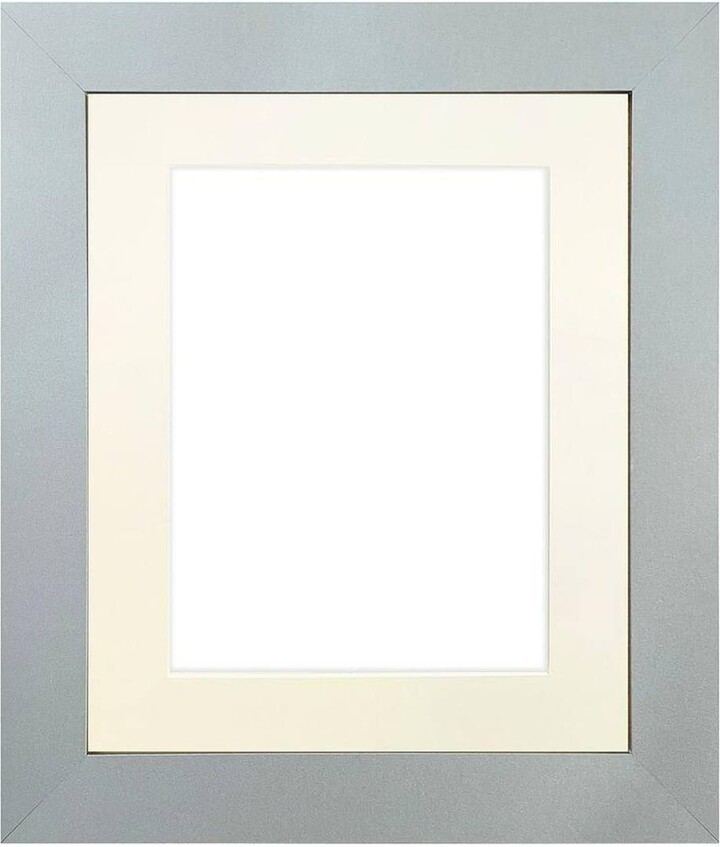 Frames & Mirrors 4U Metro Light Grey Frame with Ivory Mount for Image ...