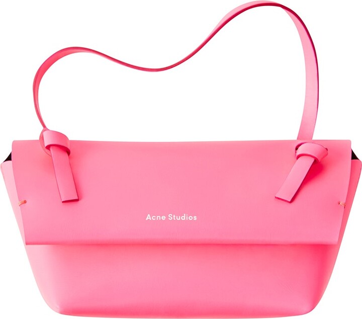 Acne Studios Mini Fluorescent Bag Fluo Pink - ShopStyle