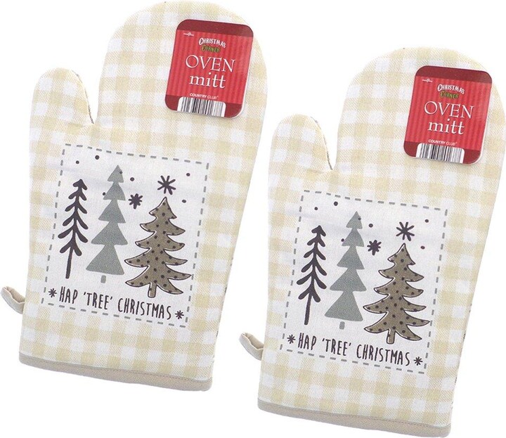 Country Club Christmas Tree Oven Mitt, Set of 2 - ShopStyle Pot Holders