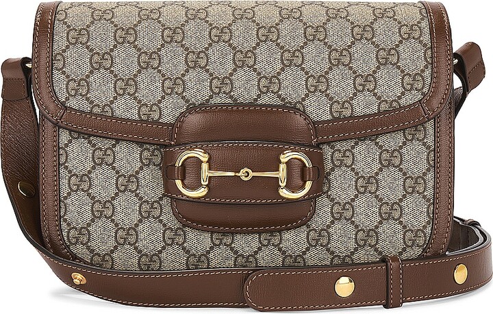 Gucci Horsebit Shoulder Bag in Beige - ShopStyle