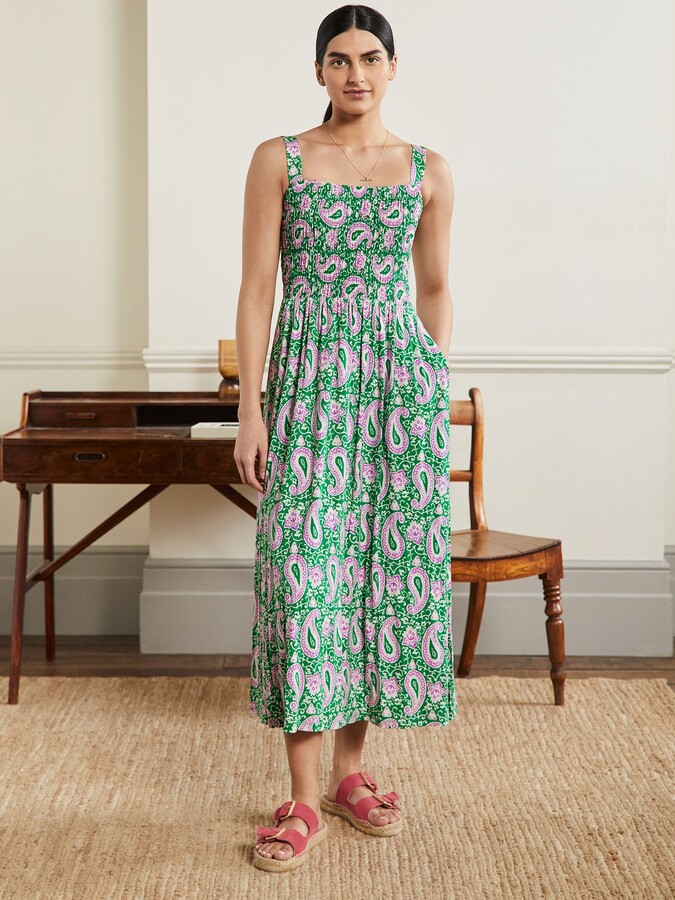 Boden Peggy Paisley Maxi Dress, Green - ShopStyle