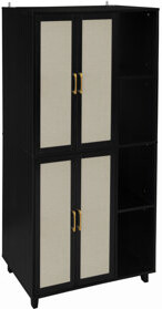 Dakota Fields 4 Door Cabinet With 4 Shelves With 4 Adjustable Inner Shelves, Storage Cabinet ...