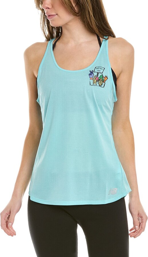 New Balance Perforated Tank - ShopStyle Tops