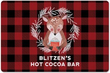The Holiday Aisle Geting Reindeer Hot Cocoa Bar Kitchen Mat - ShopStyle