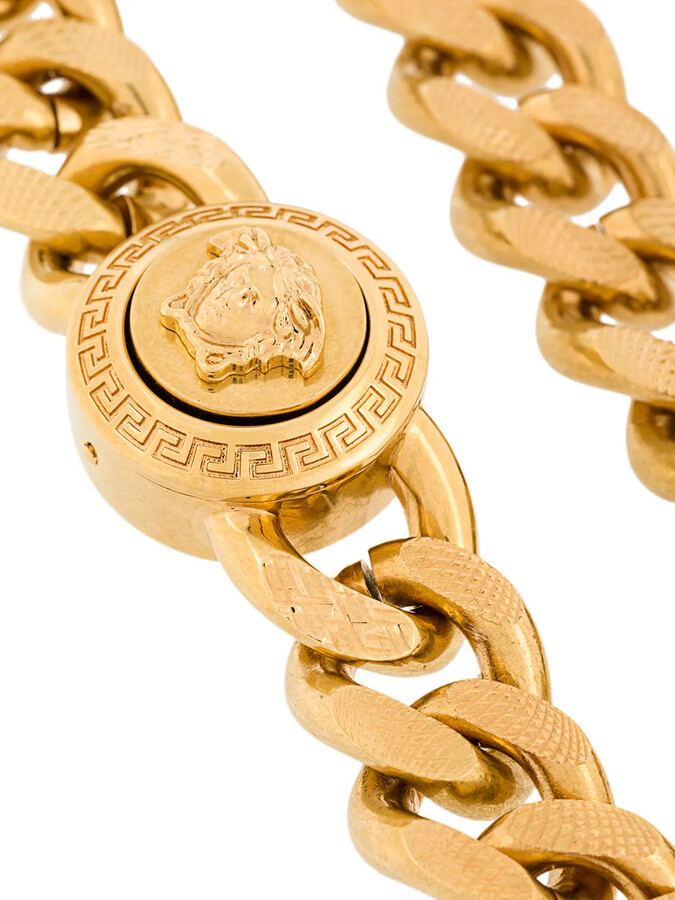 Versace Medusa Head chain-link bracelet - ShopStyle Jewelry