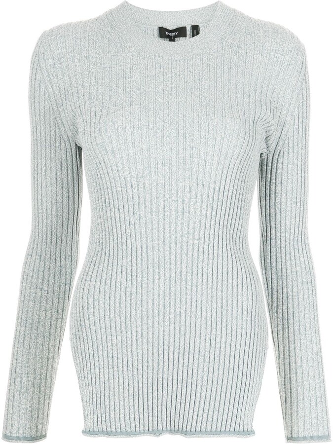 Theory Ribbed-Knit Sweater - ShopStyle