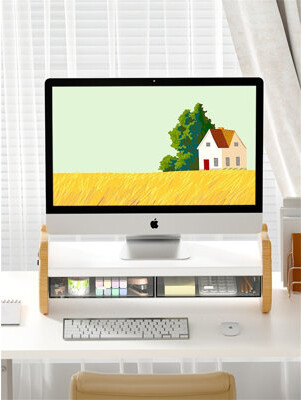 Trinx Integrated Desktop Computer Monitor Riser Stand - ShopStyle Desks