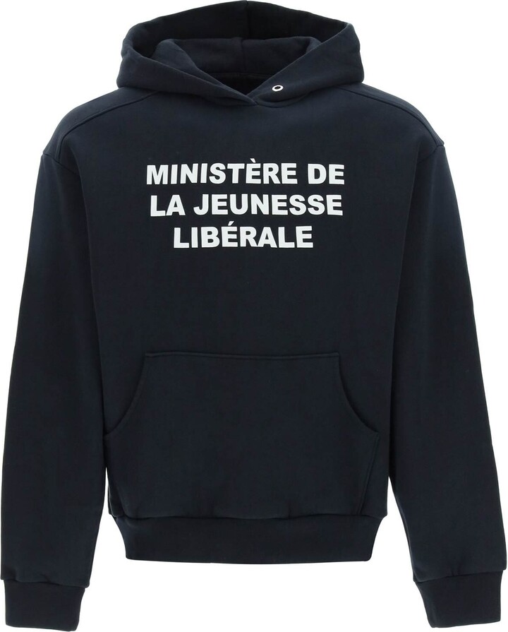 Liberal Youth Ministry Lettering Print Hoodie - ShopStyle