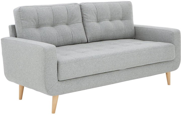 Skandi 3 Seater Fabric Sofa - ShopStyle