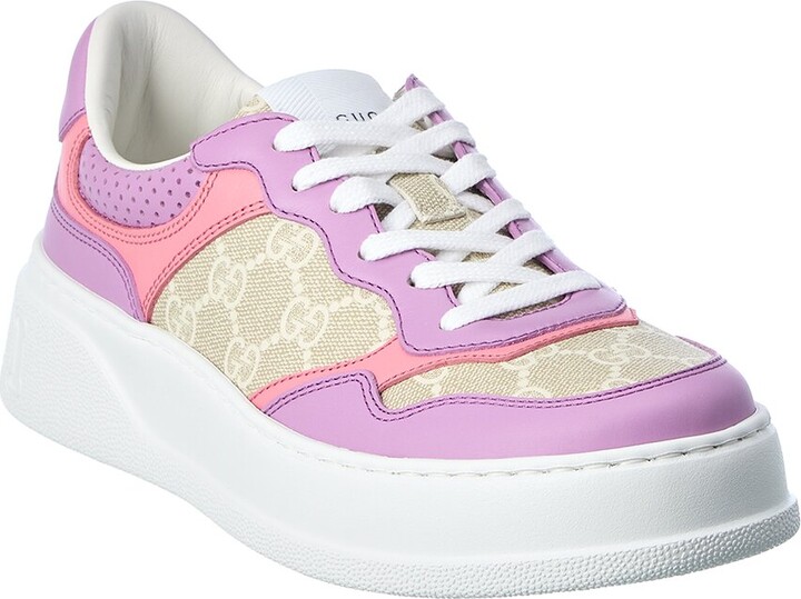 Gucci Gg Supreme Canvas & Leather Sneaker - ShopStyle Trainers ...