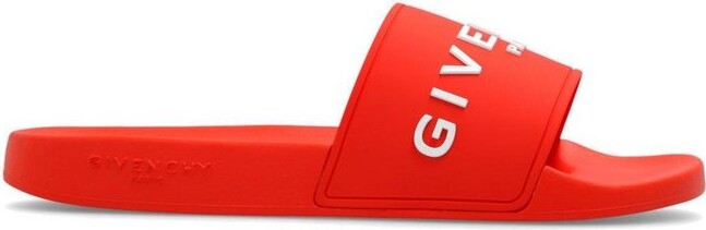 Givenchy Logo Detailed Slides - ShopStyle Flip Flop Sandals