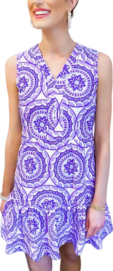 Jude Connally Annabelle Dress In Medallion Lilac - ShopStyle