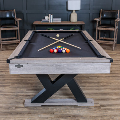 American Legend Kirkwood Pool Table - Rustic, Modern Design with K-Leg ...