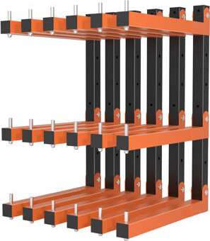 Passetas Lumber Rack Wall Mount, Heavy Duty Wood Storage Racks With 9 ...