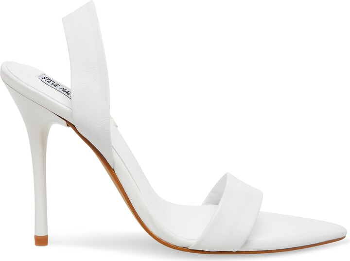 Steve Madden Batali White Leather - ShopStyle Sandals