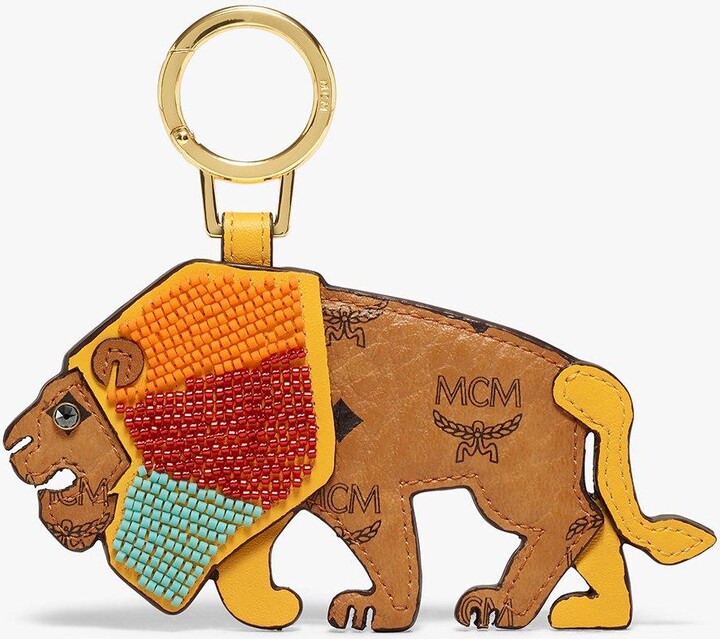 MCM Park 2D Lion Charm in Visetos - ShopStyle Jewelry