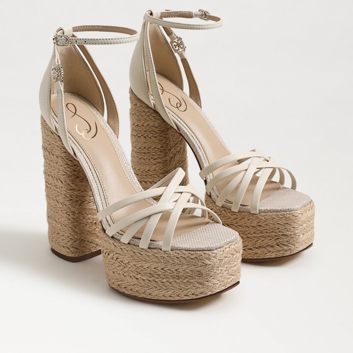 Sam Edelman Kade Platform Sandal Modern Ivory Leather - ShopStyle