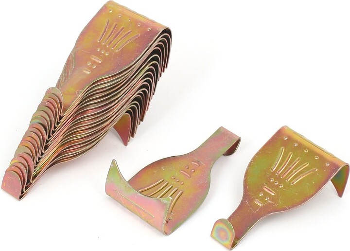 Unique Bargains Photo Picture Frame Hanging Rail Moulding Hook 0.5mm ...