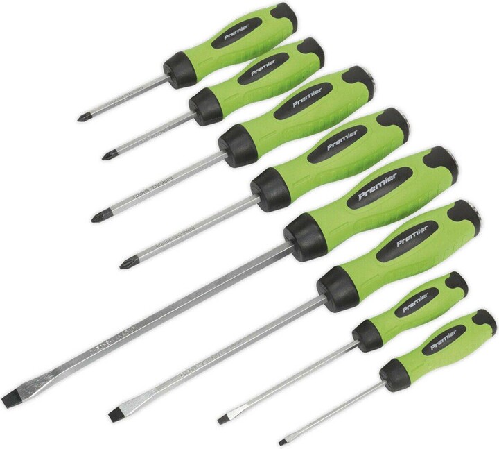 Loops 8 PACK - Hi-Vis Green Hammer Through Screwdriver Set - Hammer ...