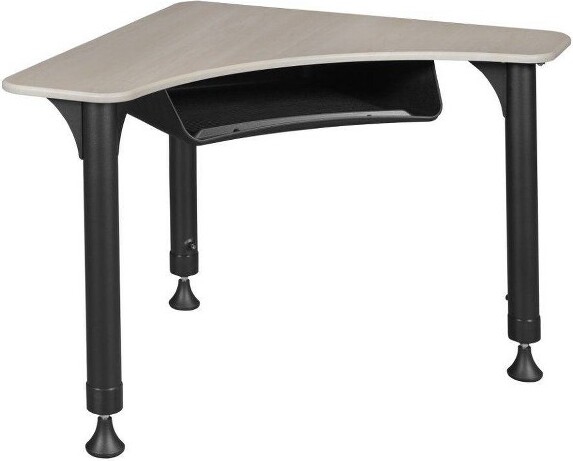 Regency 28" Boomerang Height Adjustable Activity School Desk with Book ...