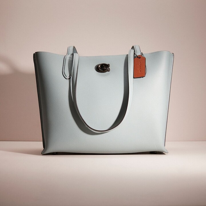 Coach Restored Willow Tote In Colorblock With Signature Canvas Interior ...