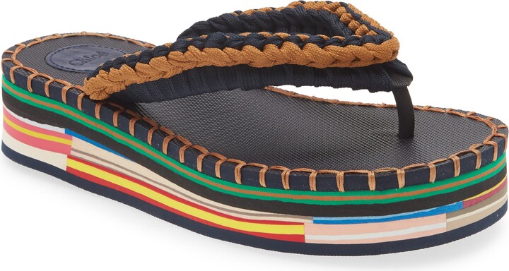 Chloé Lou Platform Flip Flop - ShopStyle