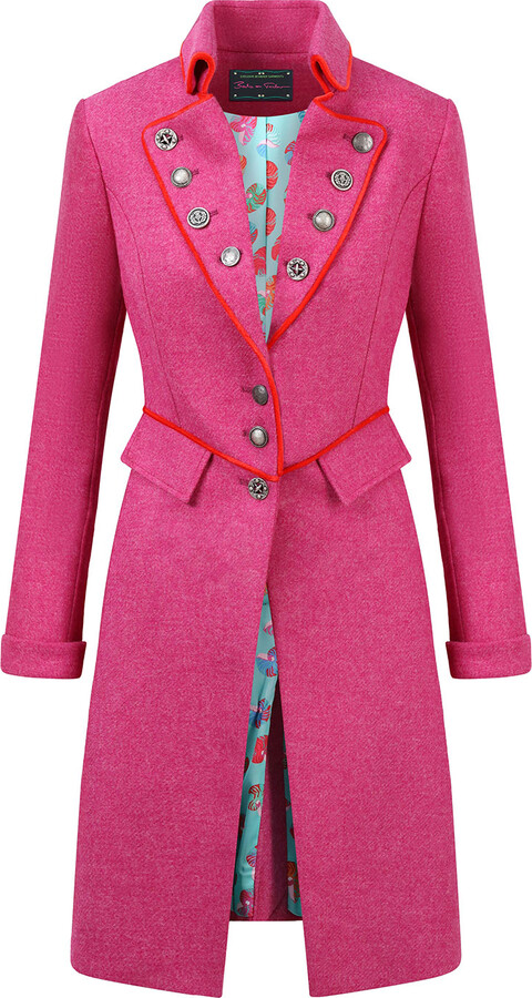 Beatrice Von Tresckow Women's Pink / Purple Pink Tweed Pirate Coat ...