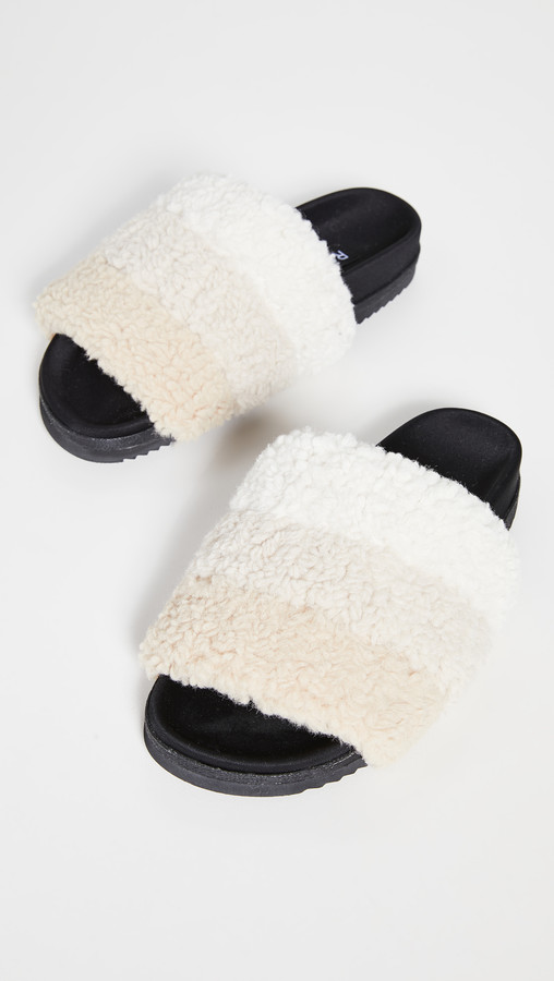 ROAM Fuzzy Puff Slides - ShopStyle