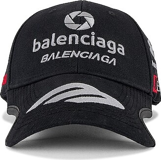 Balenciaga Racer Cap in Black - ShopStyle Hats