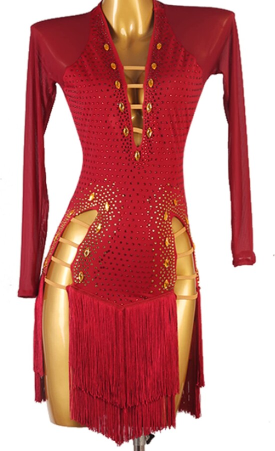 Women's Dance Competition Costume Women's Sleeveless - Rhinestone ...