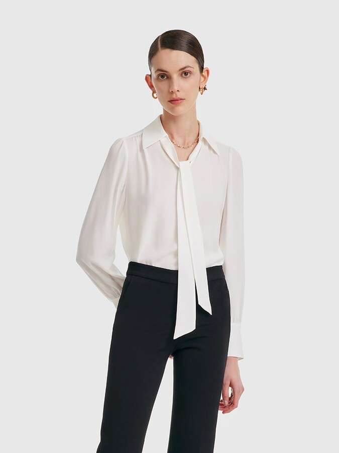 GOELIA Acetate Floating Collar Shirt With Removable Chain - ShopStyle T ...