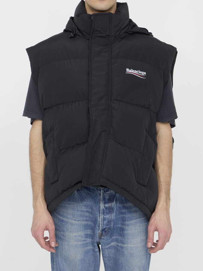 Balenciaga Puffer Cocoon vest - ShopStyle Outerwear