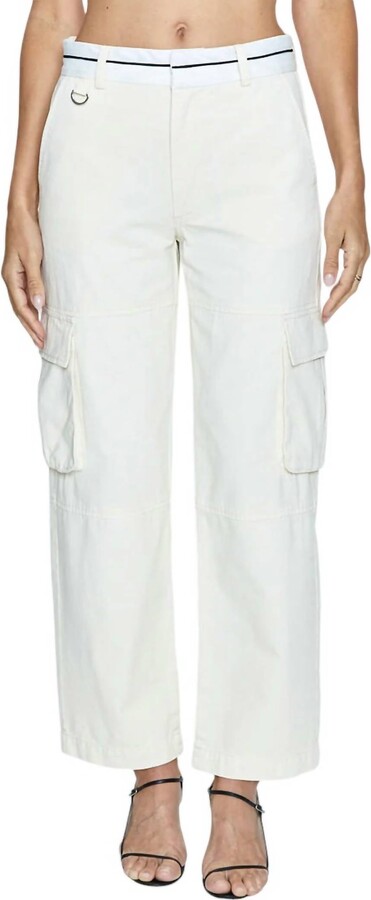Pistola Denim Addie High Rise Cargo Trouser In Eggshell - ShopStyle ...