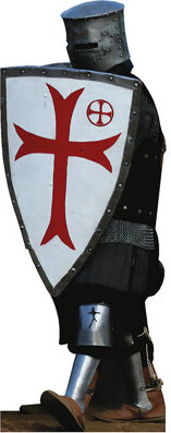 Wet Paint Printing Medieval Knight In Armour Charging With Shield ...