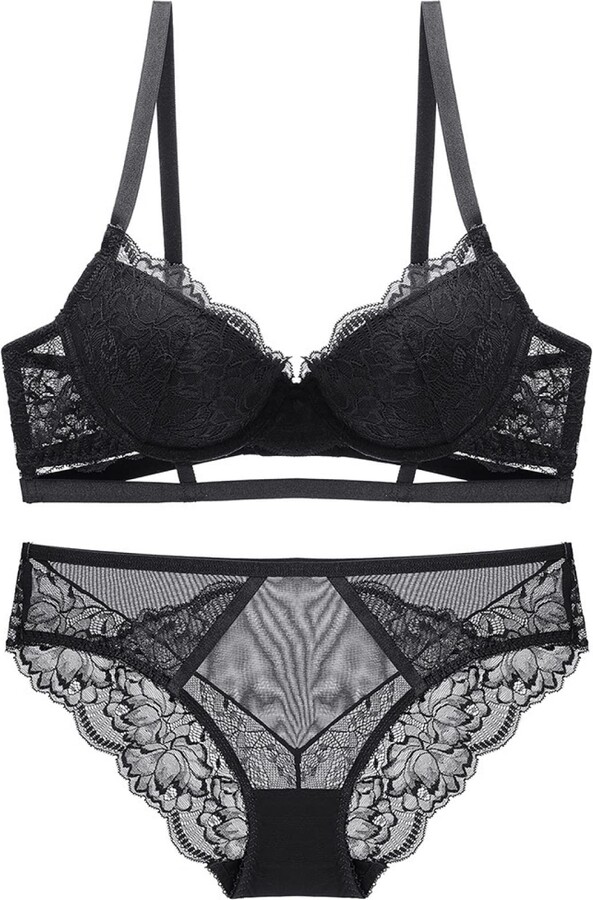 Necalisi women's lingerie sets Lingerie for Women Floral Lace Bra with ...