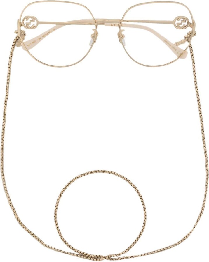 Gucci Eyewear Oversized Round-Frame Glasses - ShopStyle Eyeglasses