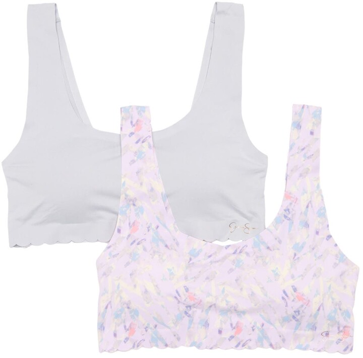 Jessica Simpson Brush Micro Lounge Bralette - Set of 2 - ShopStyle Bras