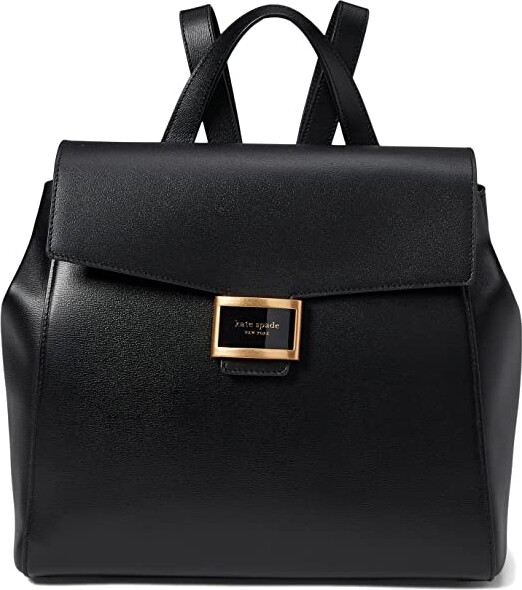 Kate Spade Katy Textured Leather Medium Flap Backpack - ShopStyle