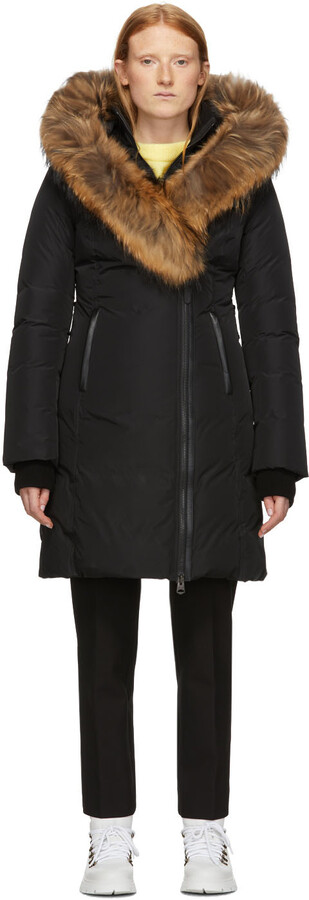 Mackage Black Down & Fur Classic Kay Parka - ShopStyle