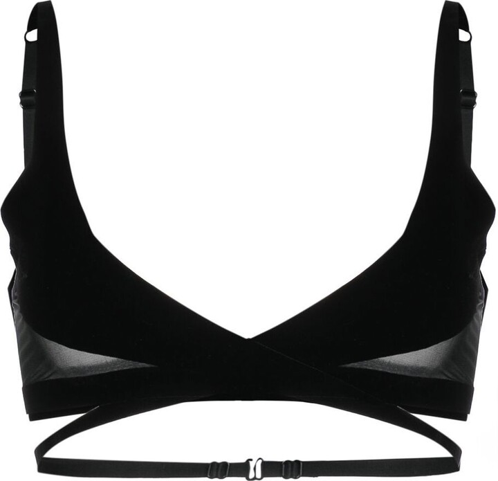 Mugler x wolford flock shaping bra - ShopStyle