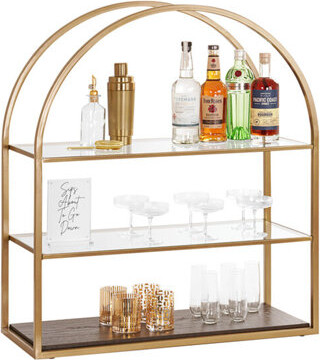 FixtureDisplays Cal-Mil Heritage 33 1/2" X 13 3/4" X 38 1/4" 3-Tier ...