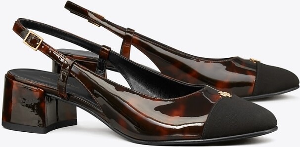 Tory Burch Cap-Toe Slingback Pump - ShopStyle