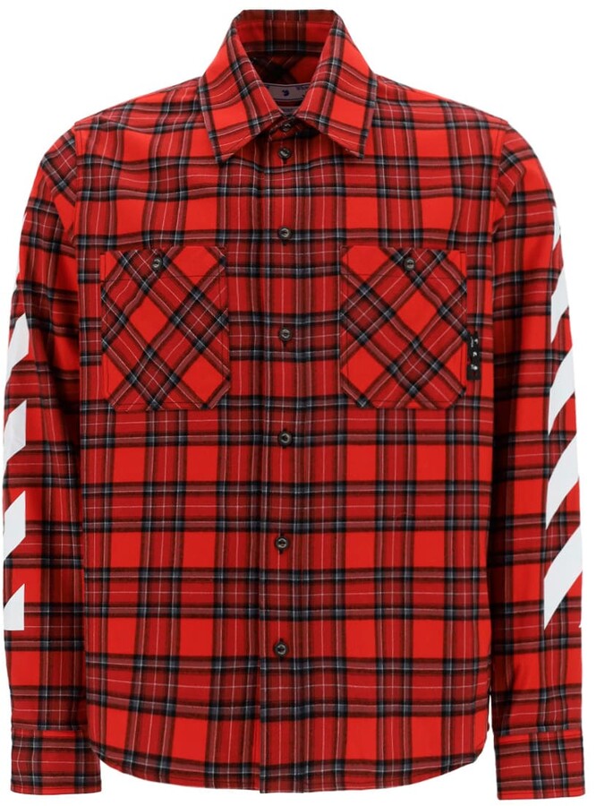 Off-White Off White Flannel Shirt - ShopStyle