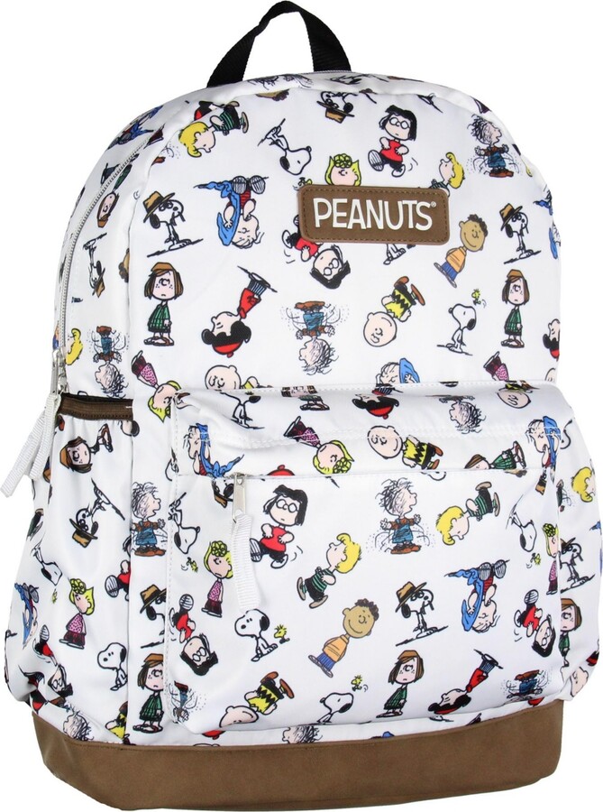 Peanuts Snoopy Charlie Brown Sally Linus Cute School Travel Backpack ...