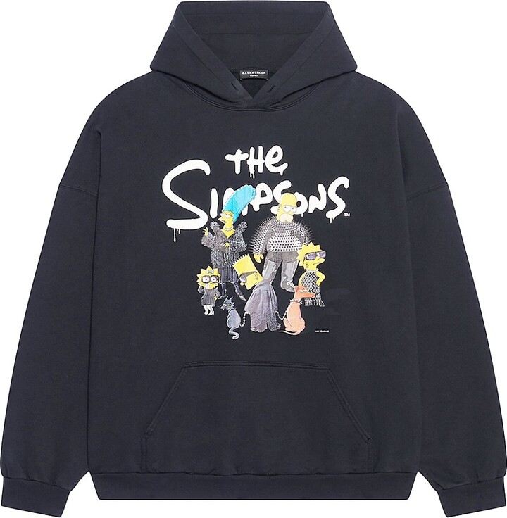 Balenciaga The Simpsons Tm & 20th Television Hoodie Wide Fit - ShopStyle